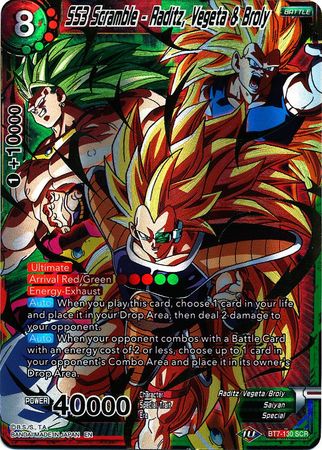SS3 Scramble - Raditz, Vegeta & Broly (BT7-130) [Assault of the Saiyan